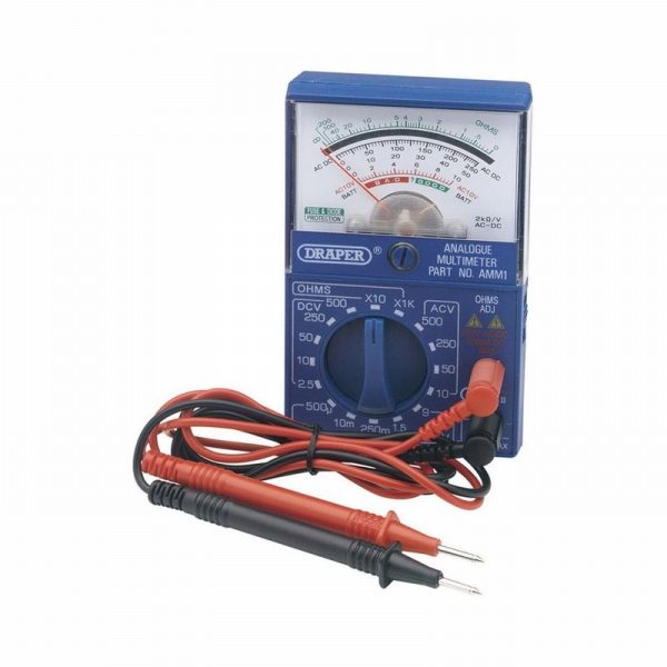Multi Meter DRAPER Analogue 1xAA Req. - Warrior Warehouses