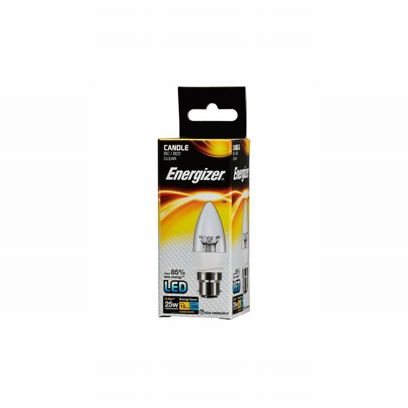 Lamp Low Energy LED Candle 3.8>25Watt BC 2700K WW Cl. - Warrior Warehouses