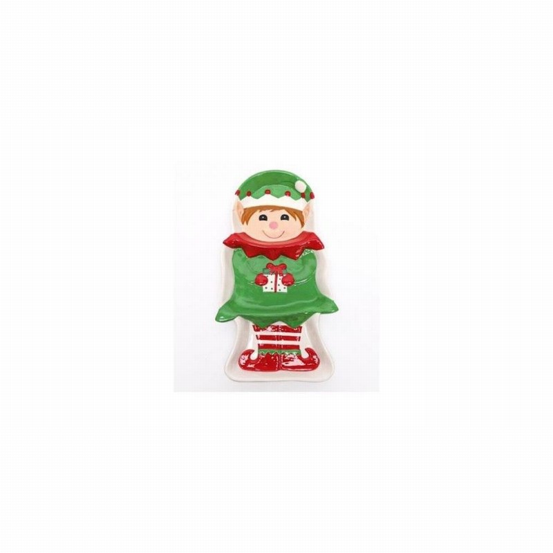 Christmas Elf Plate 37cm 3Sections - Warrior Warehouses