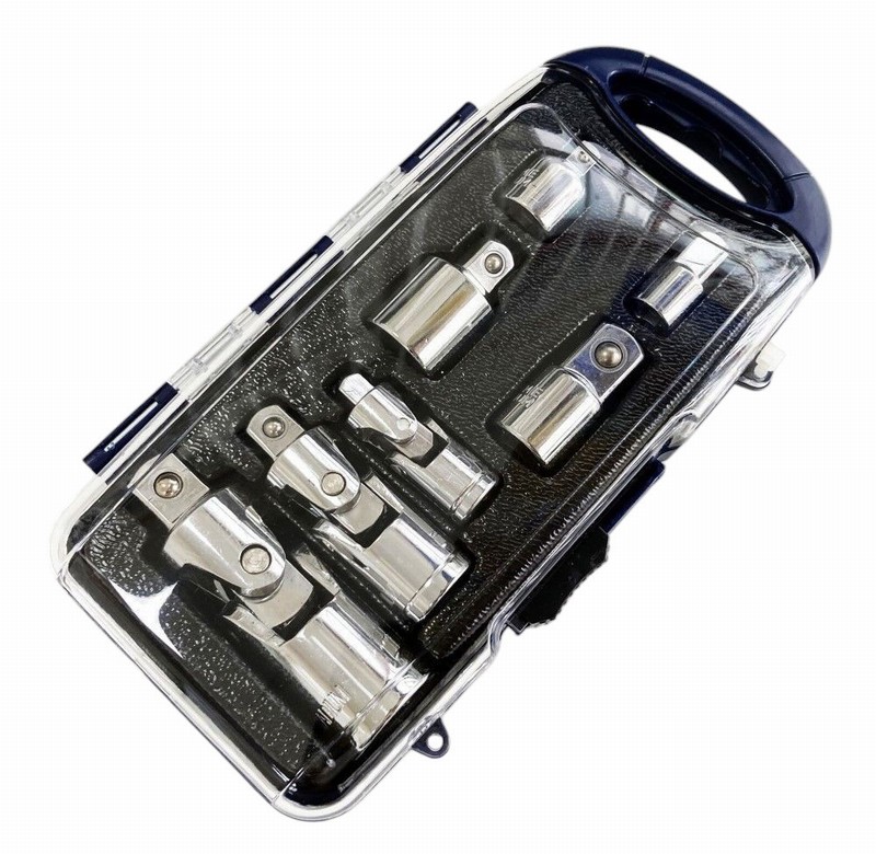 Socket Adaptor Set 7Pce. with Universal Joints - Warrior Warehouses